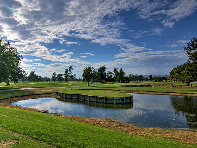 Water hazards have never looked so inviting as at Buenaventura Golf Course. Where duffers and dolphins share the same spectacular views.