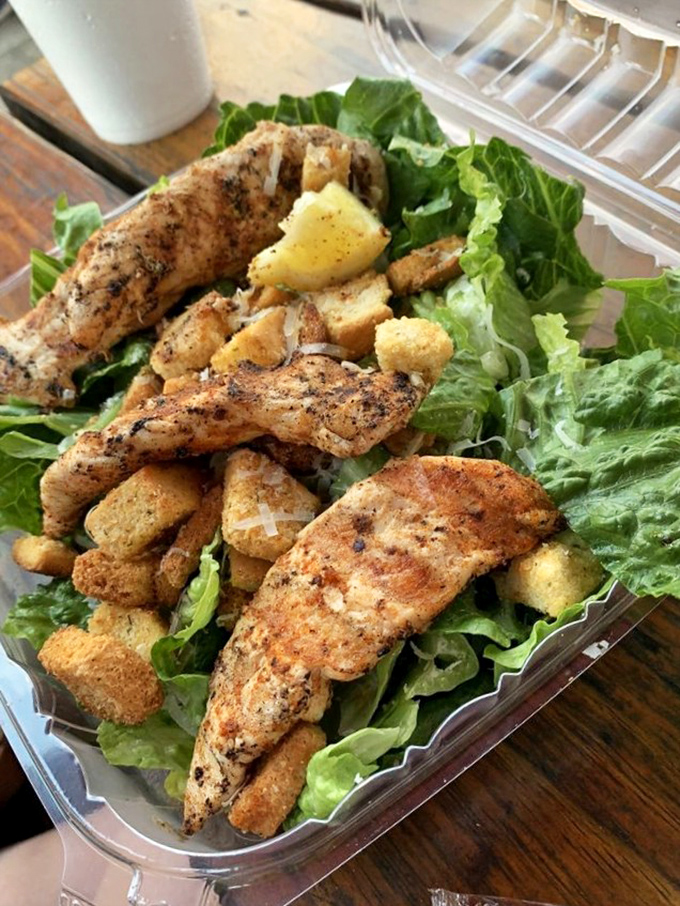 Even the salads mean business here &ndash; fresh greens topped with perfectly seasoned fish that makes eating healthy feel like cheating.