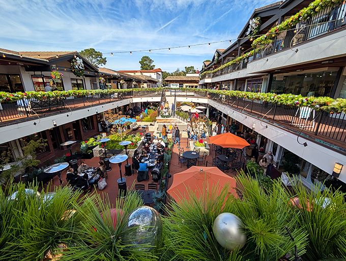 Carmel Plaza&mdash;where shopping becomes an open-air social event and people-watching is as enjoyable as the purchases.