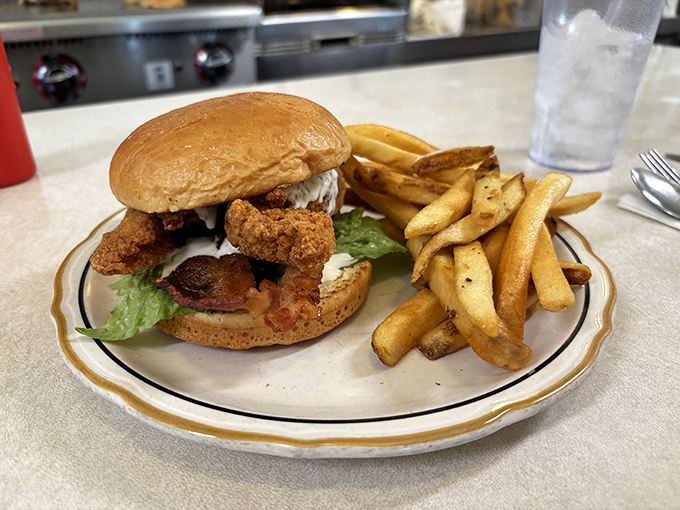 This chicken sandwich arrives looking like it means business &ndash; and business is making you incredibly happy.
