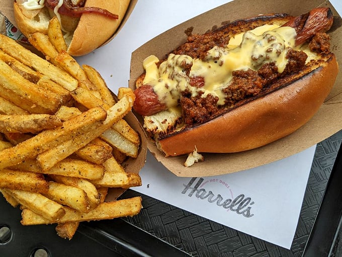 Chili, cheese, and an all-beef dog&mdash;the holy trinity of comfort food. This isn't just lunch; it's an edible hug on a busy day.
