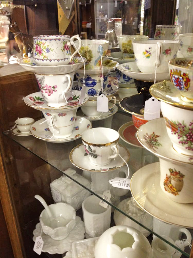 Teacups and saucers that make your paper coffee cup look positively uncivilized. Downton Abbey elegance for your morning caffeine ritual.