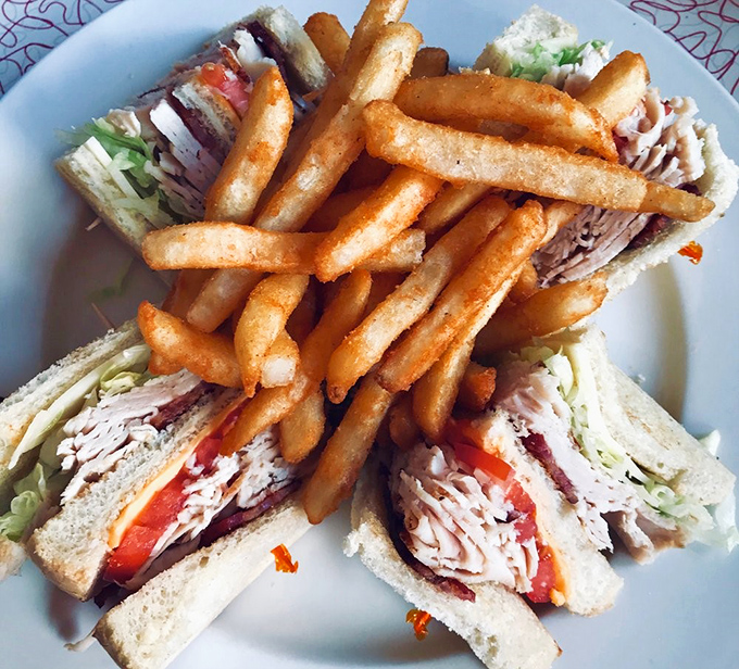 The club sandwich&mdash;America's architectural marvel&mdash;where layers of deliciousness are held together by the humble toothpick, humanity's greatest invention.