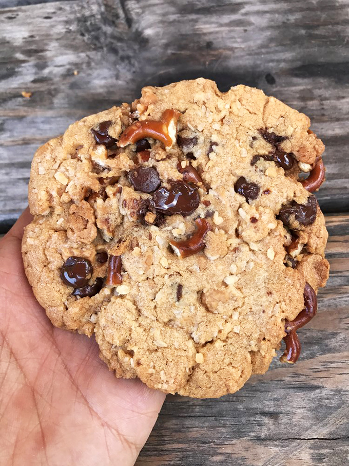 This cookie isn't just dessert&mdash;it's the final act in a barbecue symphony. Chocolate and caramel providing the sweet encore.