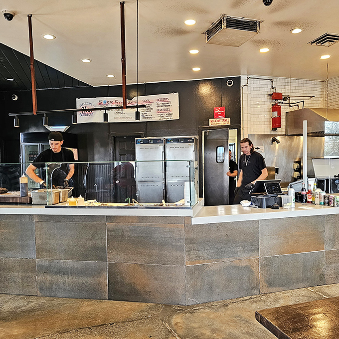 Where meat dreams become reality. These folks behind the counter aren't just staff&mdash;they're keepers of the flame and guardians of tradition.