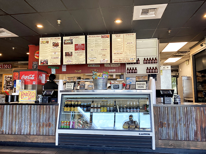 The command center &ndash; where life-changing food decisions are made daily under the watchful gaze of menu boards.