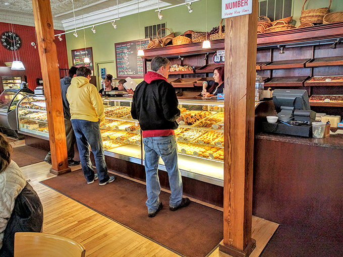 The moment of anticipation &ndash; customers contemplating which delicacy will make the journey home. Some decisions are deliciously difficult.