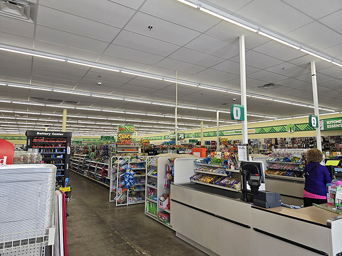 The promised land: checkout counters where your mountain of treasures somehow adds up to less than a fancy coffee shop visit.