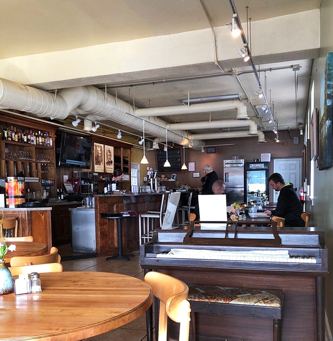 The counter area has that perfect small-town vibe where you half expect to overhear the secret to life between coffee refills.