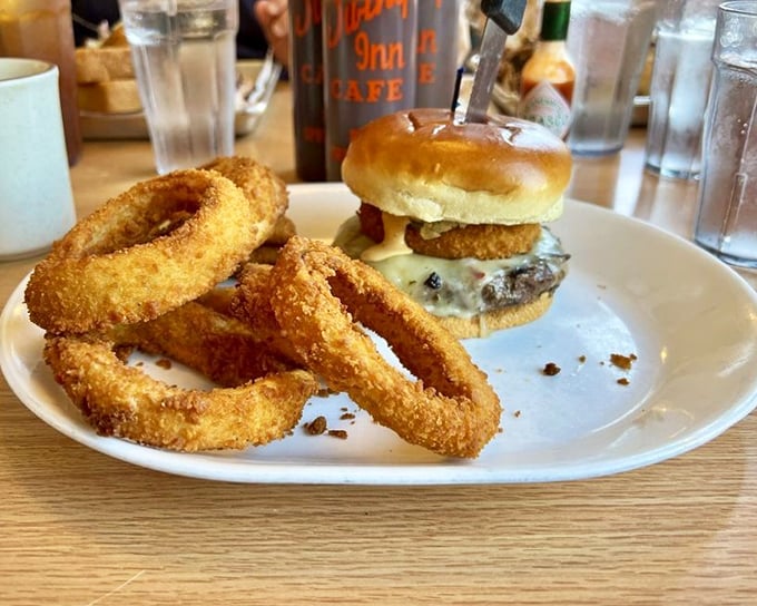 This isn't just a burger and onion rings &ndash; it's proof that simple pleasures, when executed perfectly, can outshine any fancy culinary trend.