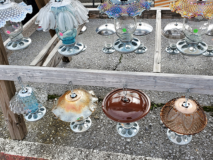 These aren't just bird feeders – they're garden chandeliers, turning backyard bird watching into an exercise in outdoor glamour.