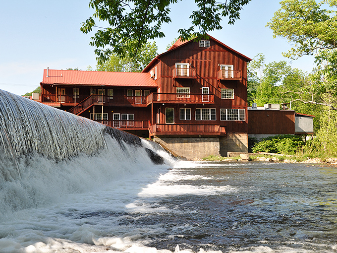 The Damascus Old Mill Inn stands majestically over rushing waters&mdash;part historic landmark, part Instagram backdrop, and entirely worth the visit.