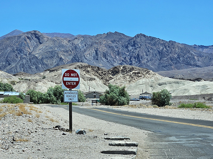 The Furnace Creek Visitor Center welcomes adventurers with the promise of air conditioning and fascinating facts about being really, really hot.