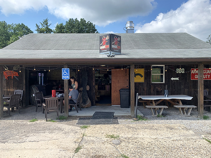 Devil's BBQ might look humble from the outside, but those picnic tables have witnessed countless sauce-stained smiles and satisfied sighs.