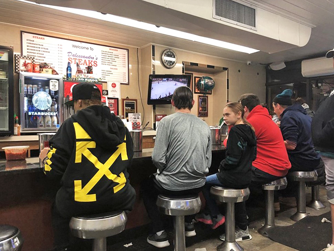 The congregation gathers at the altar of great food. In Philadelphia, waiting for a sandwich is practically a spiritual practice.