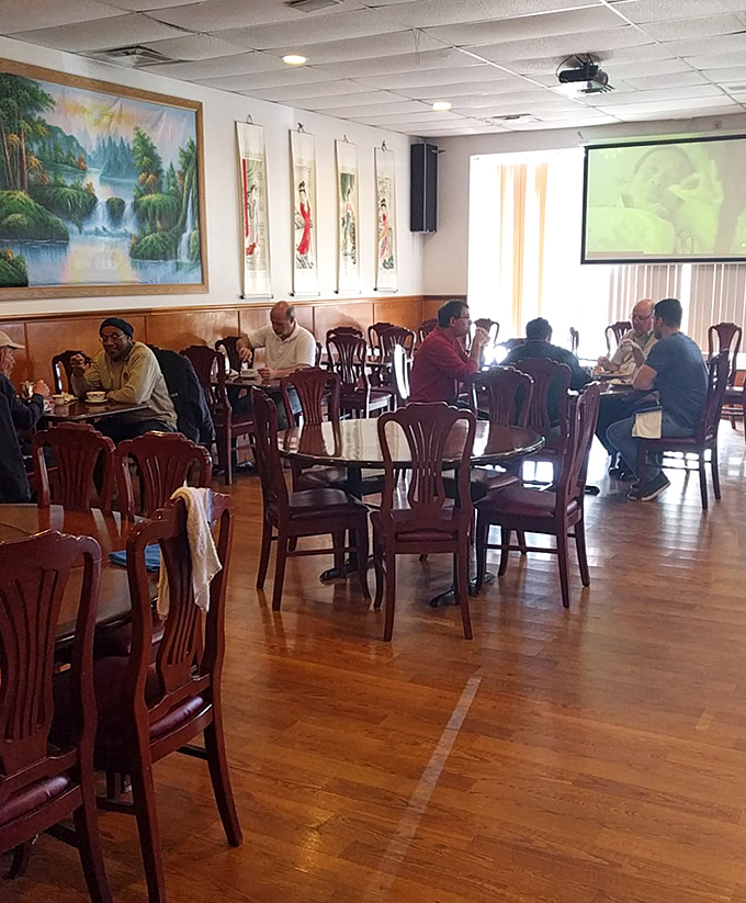 Real people enjoying real food &ndash; the kind of scene that makes any restaurant worth visiting.