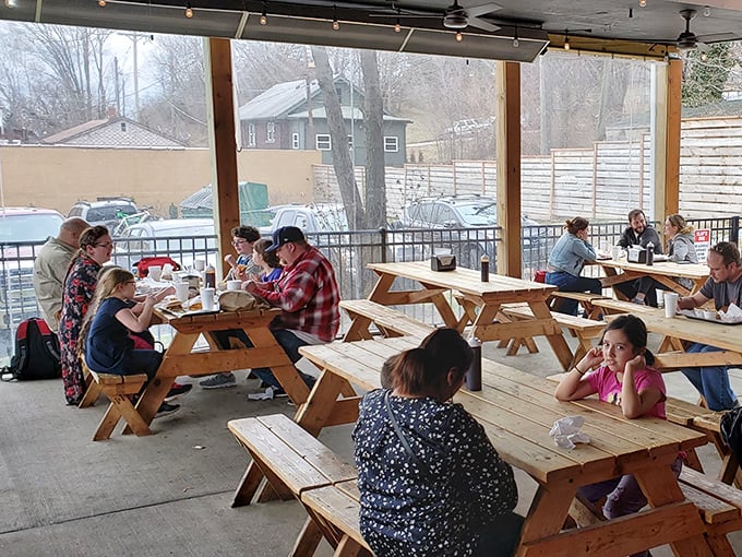 Community happens naturally around barbecue – strangers becoming temporary friends united by the universal language of smoked meat.