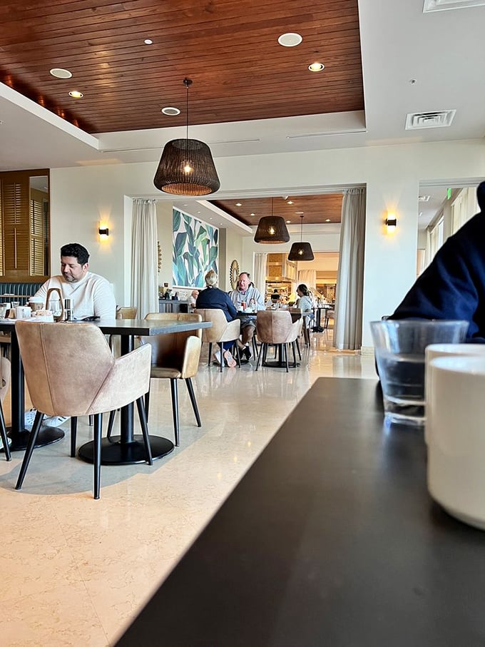 The dining room buzzes with the energy of people who know they've made the right restaurant choice—comfortable chairs encouraging you to linger longer.