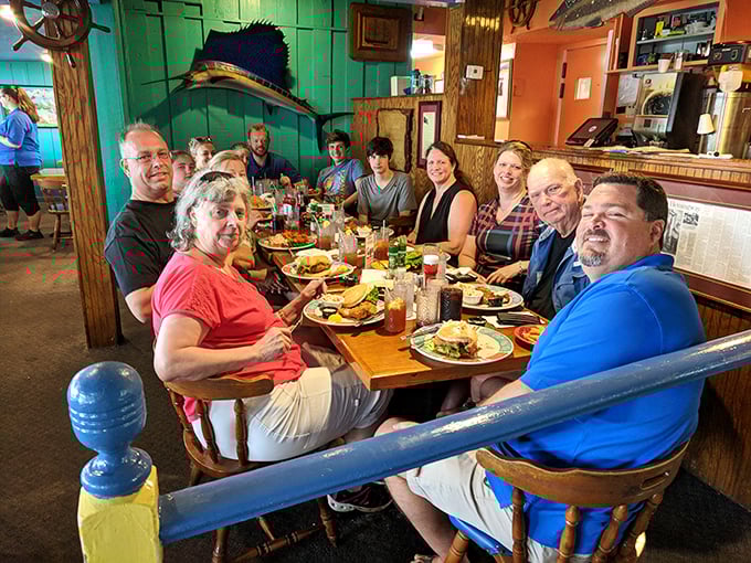 Happy faces around the table tell the real story - this is where memories are made over exceptional food.