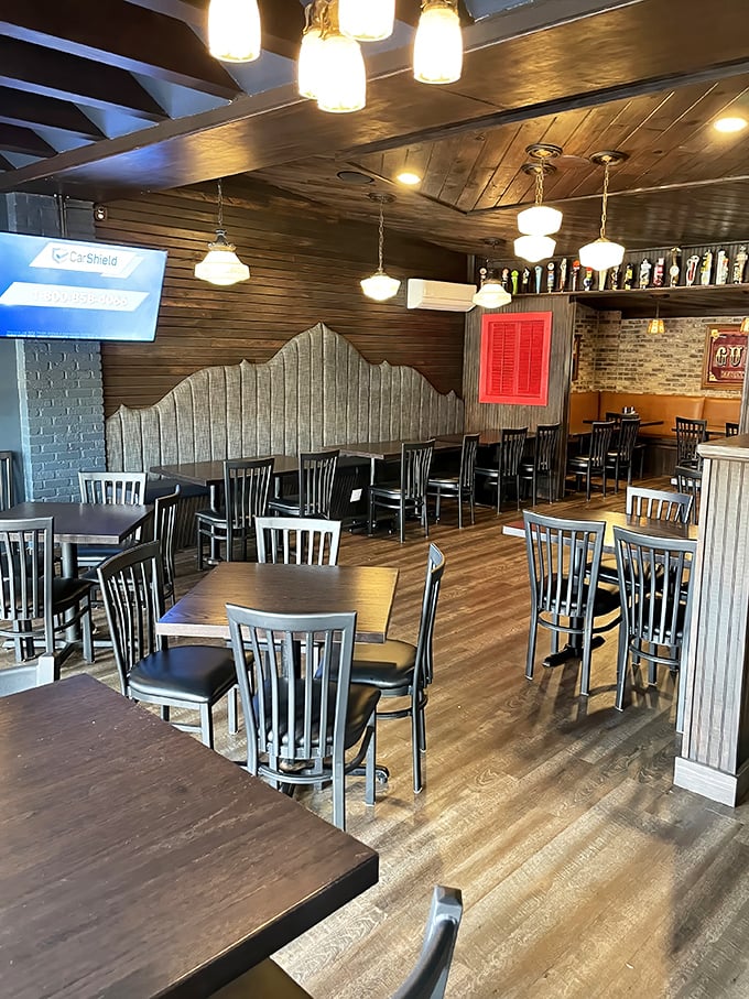 The dining room strikes that perfect balance between cozy neighborhood spot and "let's bring the whole family" comfortable.