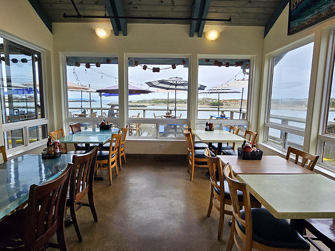 Windows that frame the harbor view like living paintings&mdash;nature's artwork complementing every bite you take.