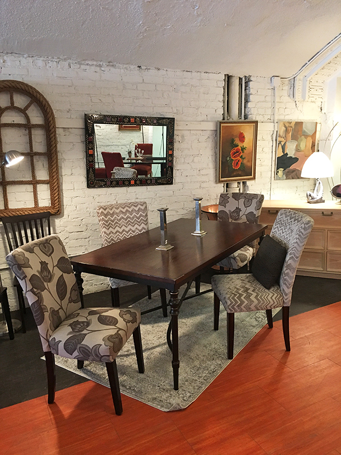 This dining set could host Thanksgiving dinner or finally make your breakfast nook look intentionally decorated.