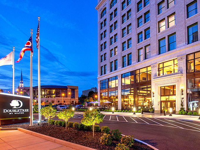 DoubleTree downtown proves you can enjoy hotel luxury without selling your retirement fund first.