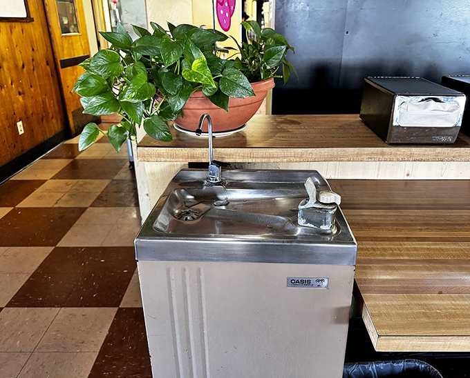 Even the water fountain feels charmingly vintage&mdash;a humble reminder that the simplest things often bring the most satisfaction.