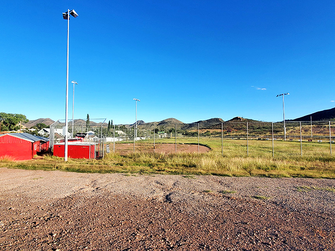 Eddie King Field sits quietly under Arizona's impossibly blue sky. Those red buildings and mountain backdrop make even an empty field look like a scene from a nostalgic baseball movie. 