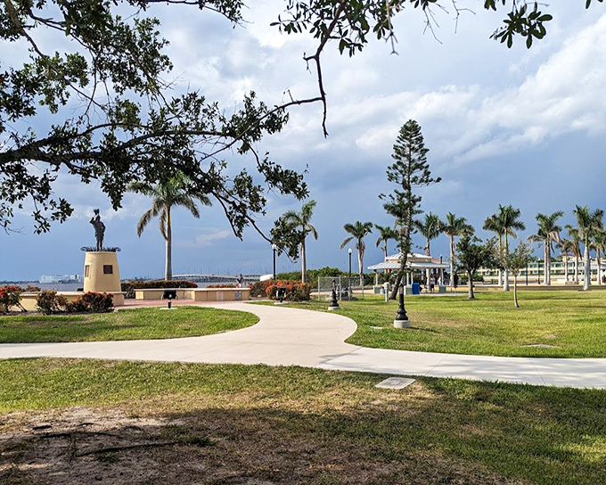 This park's manicured grounds and palm-lined paths offer a moment of reflection &ndash; where Florida's natural beauty meets thoughtful civic planning.
