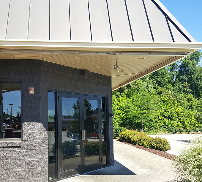 The welcoming entrance invites you into a world where breakfast dreams become delicious reality.