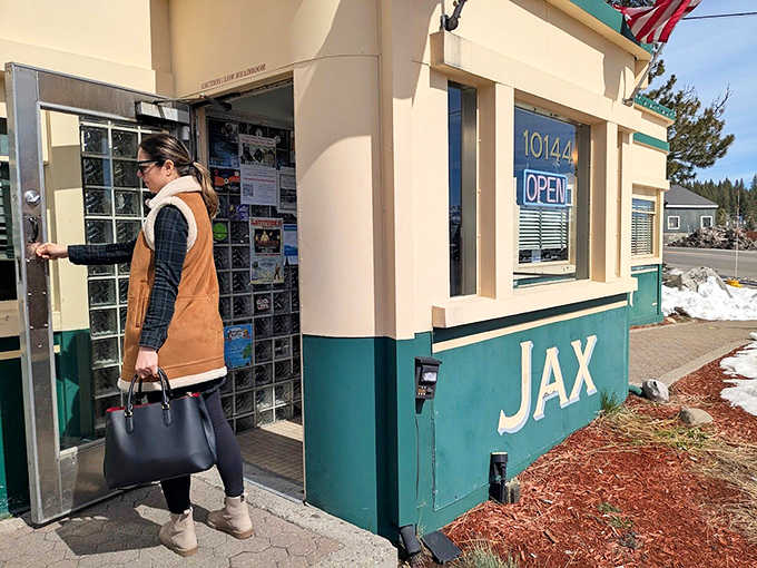 The entrance promises possibilities &ndash; each person walking through these doors is about to join the delicious democracy of diner culture.
