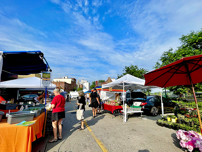 The farmers market transforms parking lots into community gathering spots where the phrase "locally sourced" isn't trendy &ndash; it's tradition.