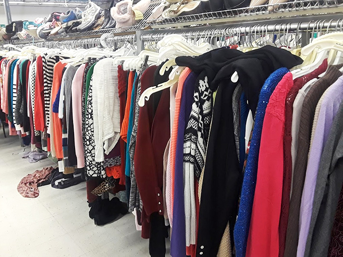 Fashion finds for the discerning bargain hunter. That designer label hiding between polyester blouses might be the score that makes your friends ask, "Where did you get that?!"