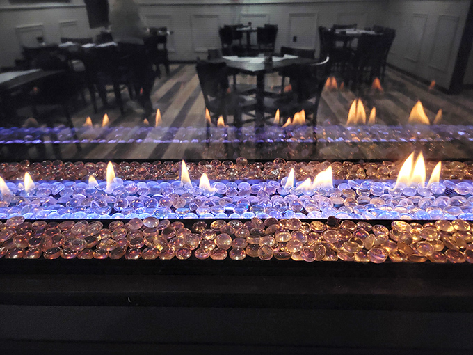 A mesmerizing fire feature that's part art installation, part conversation starter, and completely captivating to watch.