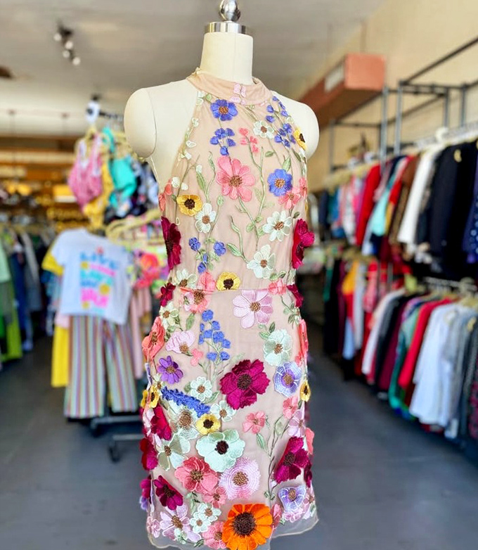 This embroidered floral dress isn't just clothing—it's wearable art that turns any sidewalk into your personal runway.