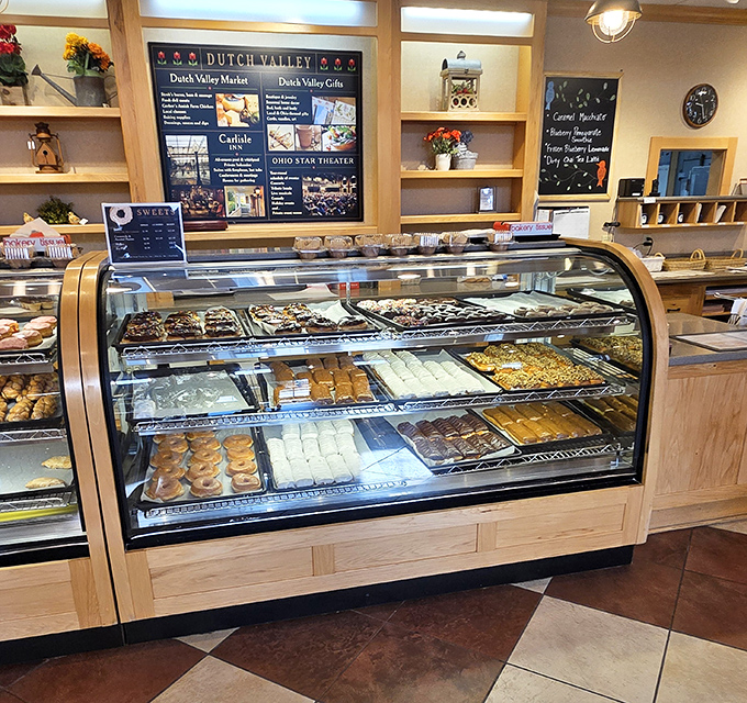 This bakery case should come with a warning label: "May cause spontaneous drooling and the sudden need to buy stretchy pants."