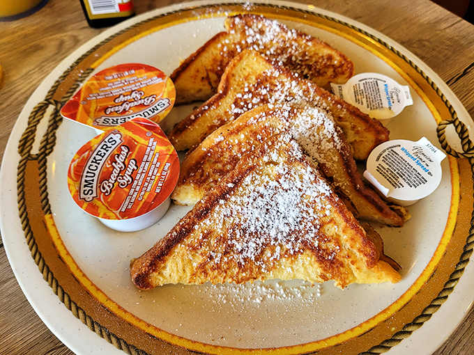 French toast dusted with powdered sugar like freshly fallen snow &ndash; breakfast that doubles as dessert is always the right choice.