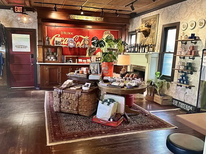 Not just a restaurant but a slice of coastal Americana, complete with vintage Coca-Cola sign and enough knickknacks to fill a maritime museum.