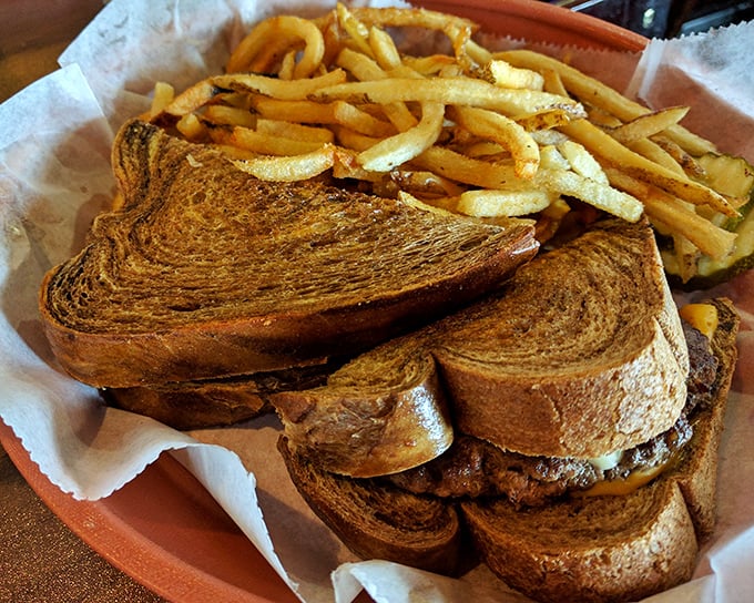 A proper diner melt on hearty bread with perfectly golden fries&mdash;the kind of lunch that fuels both body and soul.