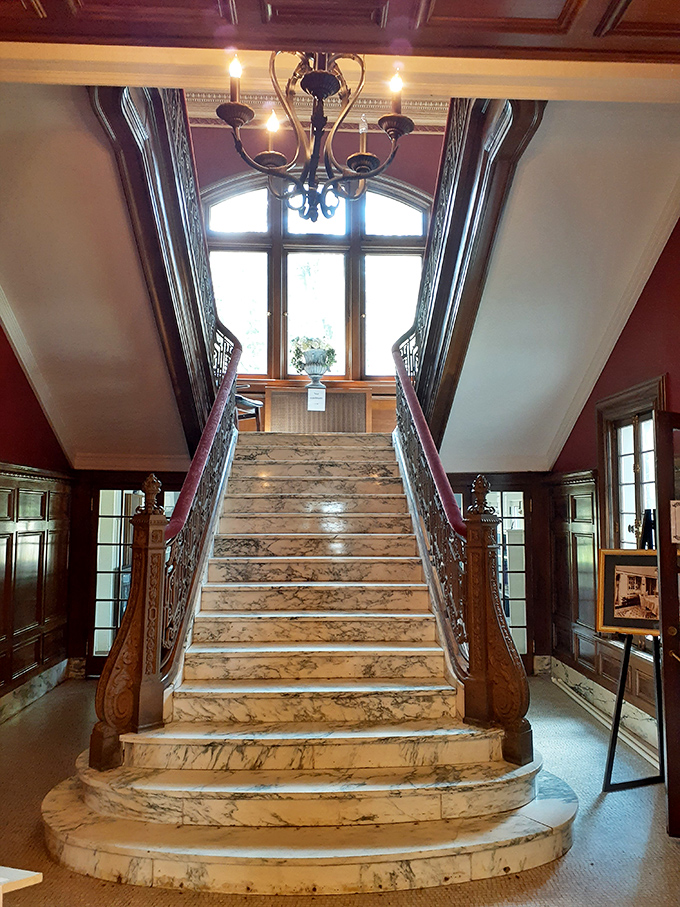 This grand marble staircase wasn't built for simply walking&mdash;it was designed for making entrances that people remember for decades.