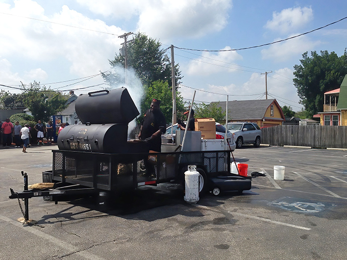 An empty container that tells the most honest story&mdash;food so good, not even the sauce survived the encounter.