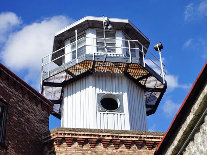 Keeping watch over Philadelphia for nearly two centuries. The guard tower stands as a reminder of the constant surveillance that defined life inside these walls.