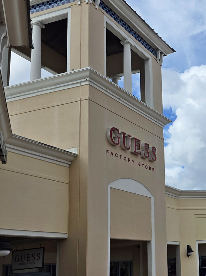 GUESS Factory Store combines architectural elegance with fashion accessibility &ndash; no need to guess whether you're getting a good deal here.