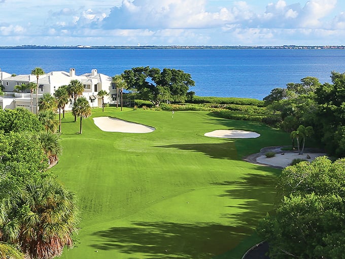Golf with a side of spectacular: Emerald fairways that seem to melt into Sarasota Bay&mdash;even non-golfers appreciate this kind of beauty.
