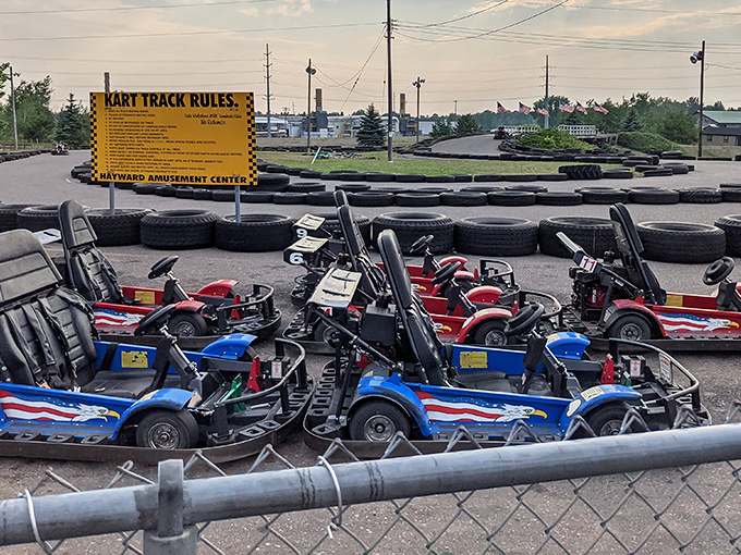 The go-kart track at Hayward Amusement Center&mdash;where vacation dad reflexes are tested and family bragging rights are established for the year.