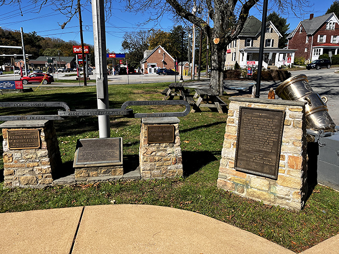 Historical markers tell tales of American heritage, making every corner a potential history lesson.