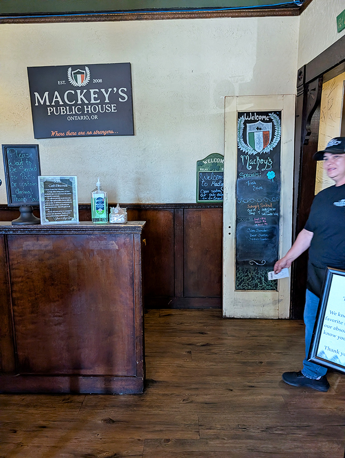 The host station's warm wood and chalkboard specials offer that first hint that you've found a place where "regular" is a status worth achieving.