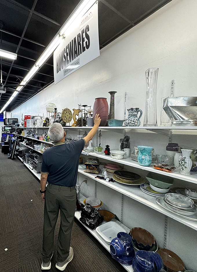 "Honey, where's our good serving platter?" It's probably here, along with every other kitchen implement you never knew you needed.