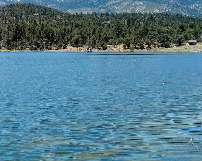 Indian Creek Reservoir mirrors the sky with such perfection, you'll wonder which is the original and which is the reflection.